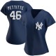 Women's Andy Pettitte New York Yankees Replica Navy Alternate Team ...