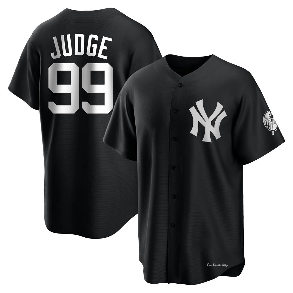 Youth Aaron Judge New York Yankees Replica Black/White Jersey - Fans Clothes Shop