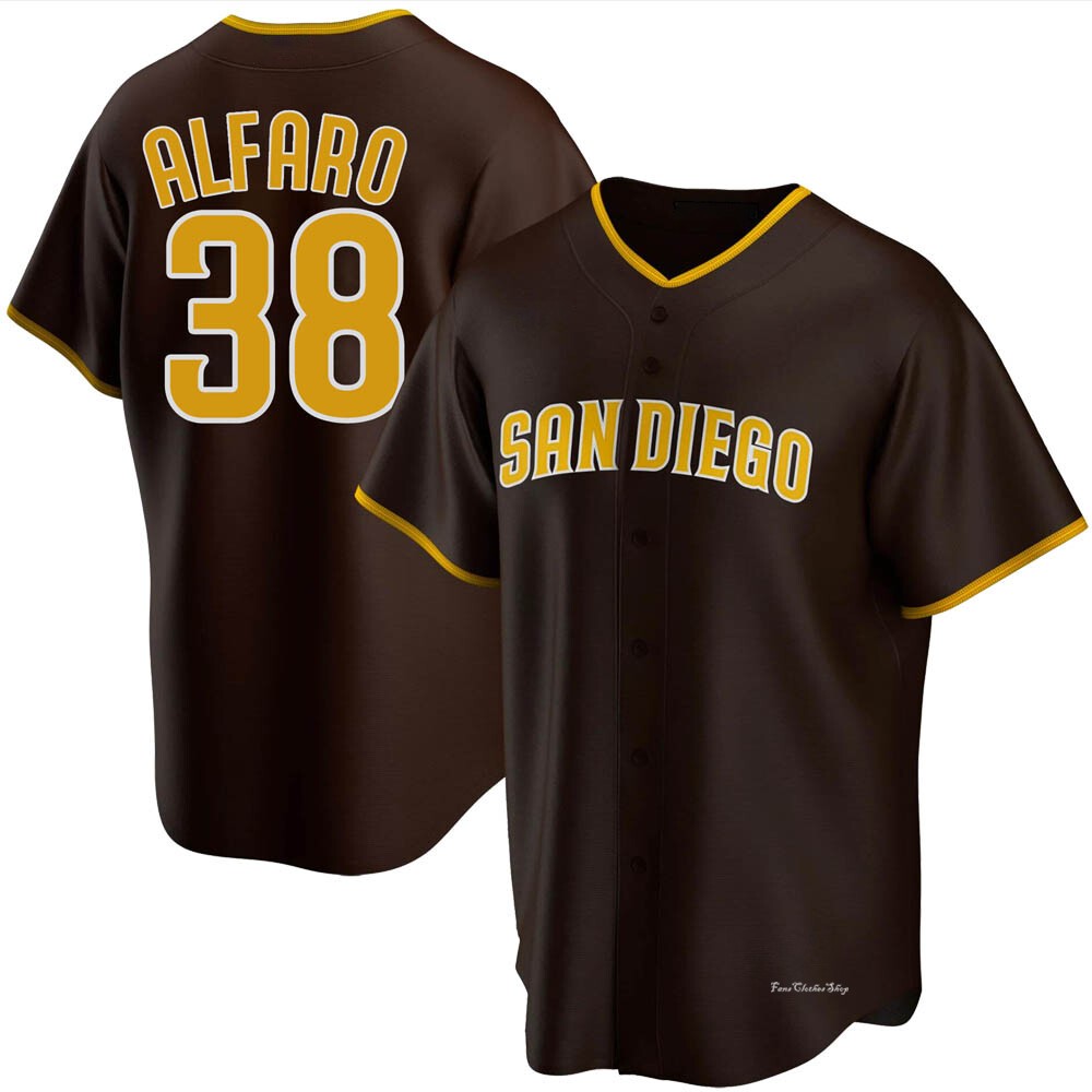 Youth Jorge Alfaro San Diego Padres Replica Brown Road Jersey - Fans Clothes Shop